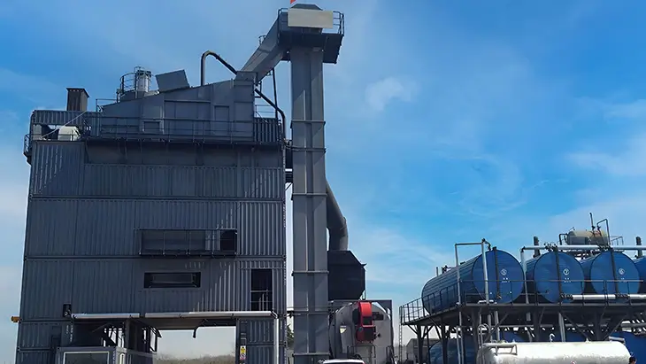 Containerized asphalt mixing plant CFB